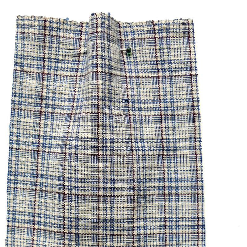 Blue Check Vintage Cotton Fabric | Cloth House UK • Cloth House